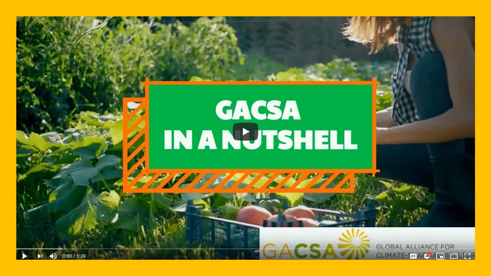 GACSA: an inclusive, voluntary and action-oriented multi-stakeholder ...